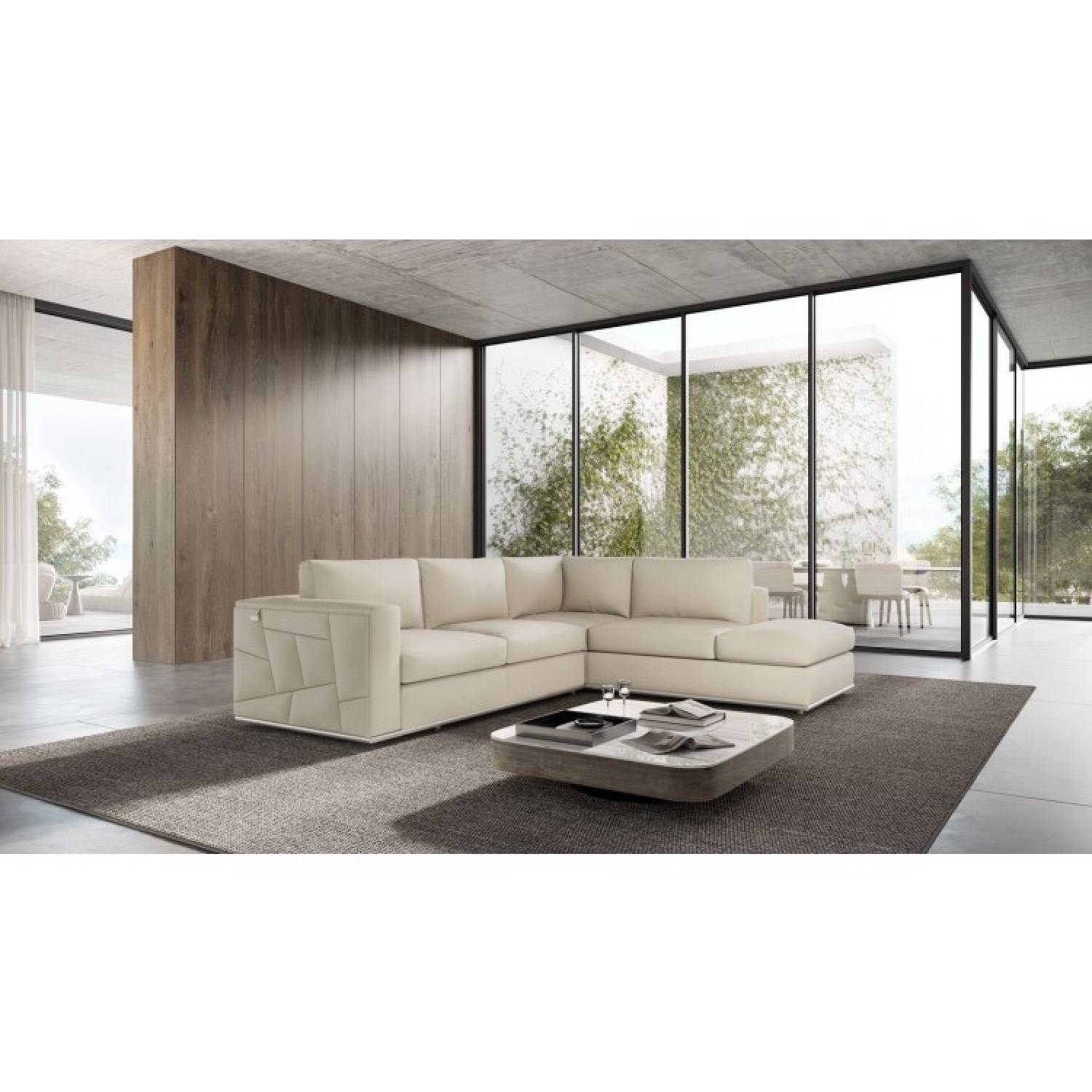 998-BEIGE-RAF-SECT Beige RAF Sectional Sofa