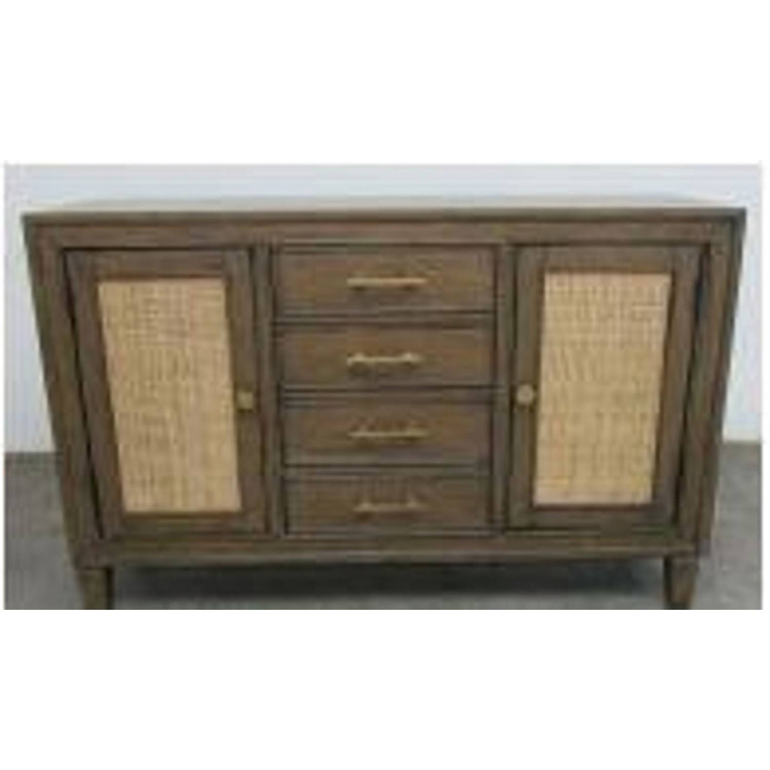 108315 Matisse 4-Drawer Dining Sideboard Buffet Cabinet With Rattan ...
