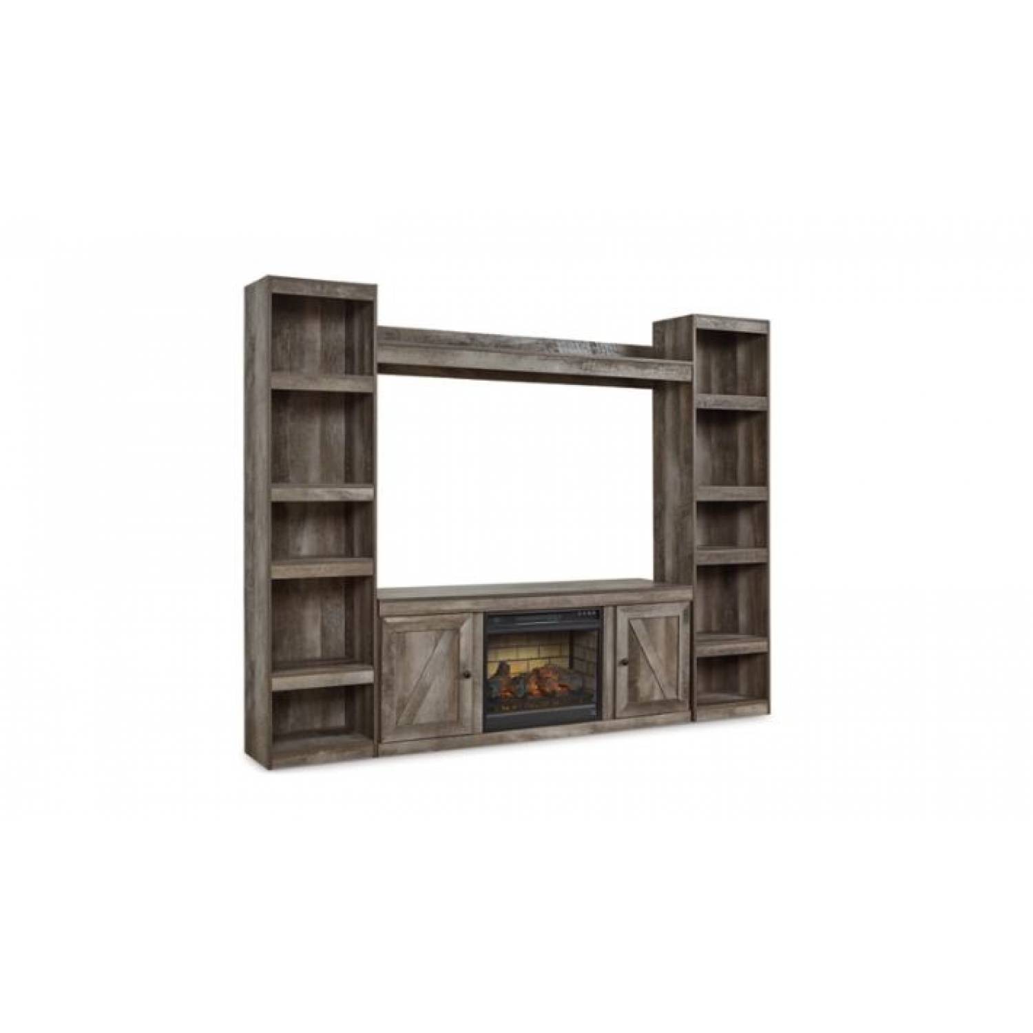 EW0440W8 Wynnlow 4 Piece Entertainment Center with Electric Fireplace
