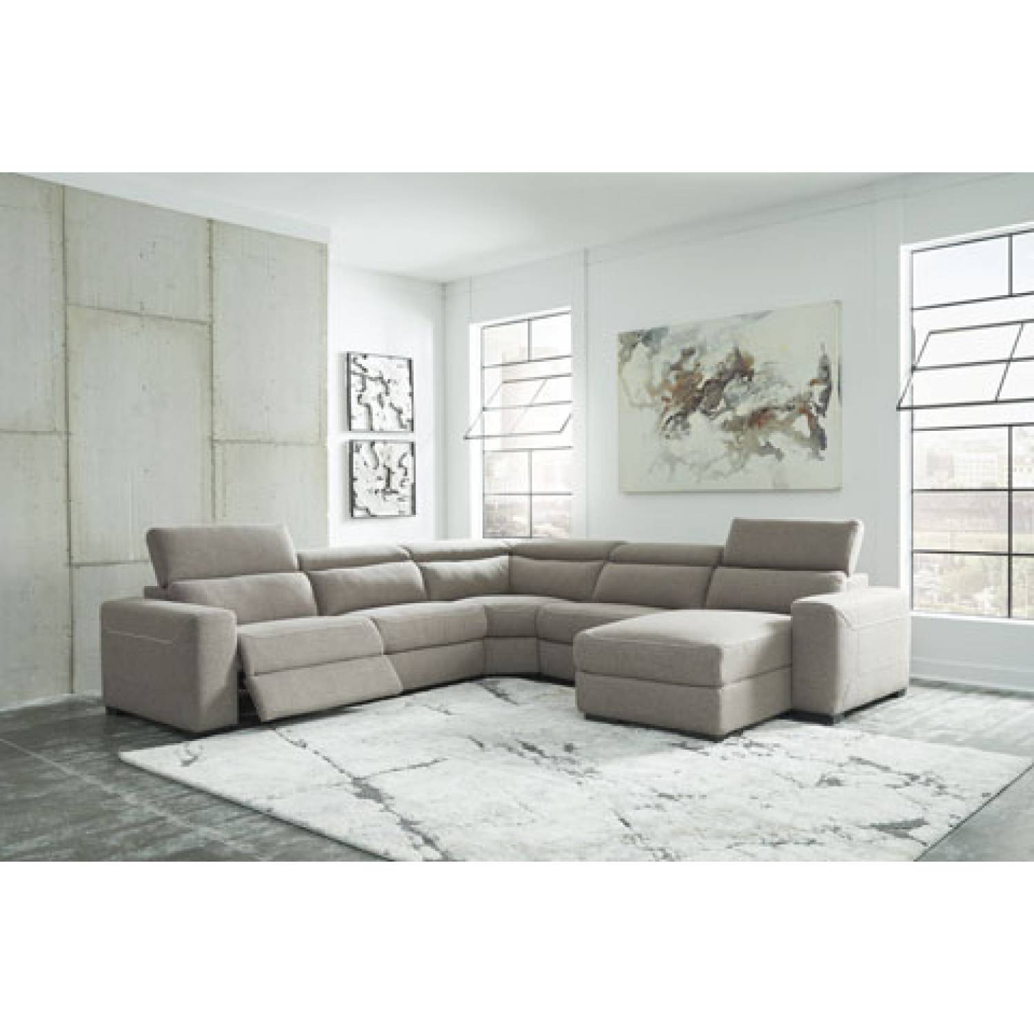 77005 58 46 77 46 97 Mabton 5 Piece Power Reclining Sectional