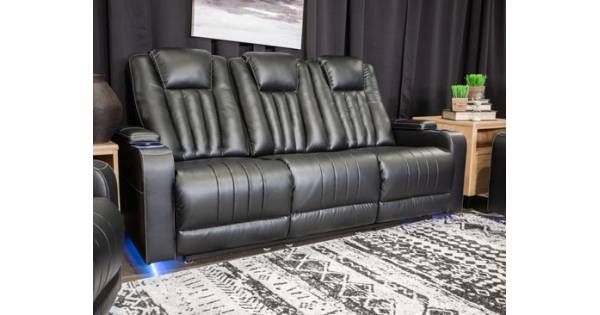 2400489 Center Point Reclining Sofa with Drop Down Table