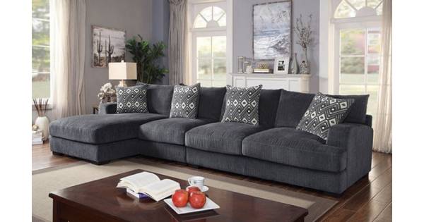 CM6587-SECT-LL KAYLEE LARGE L-SECTIONAL W/ LEFT CHAISE