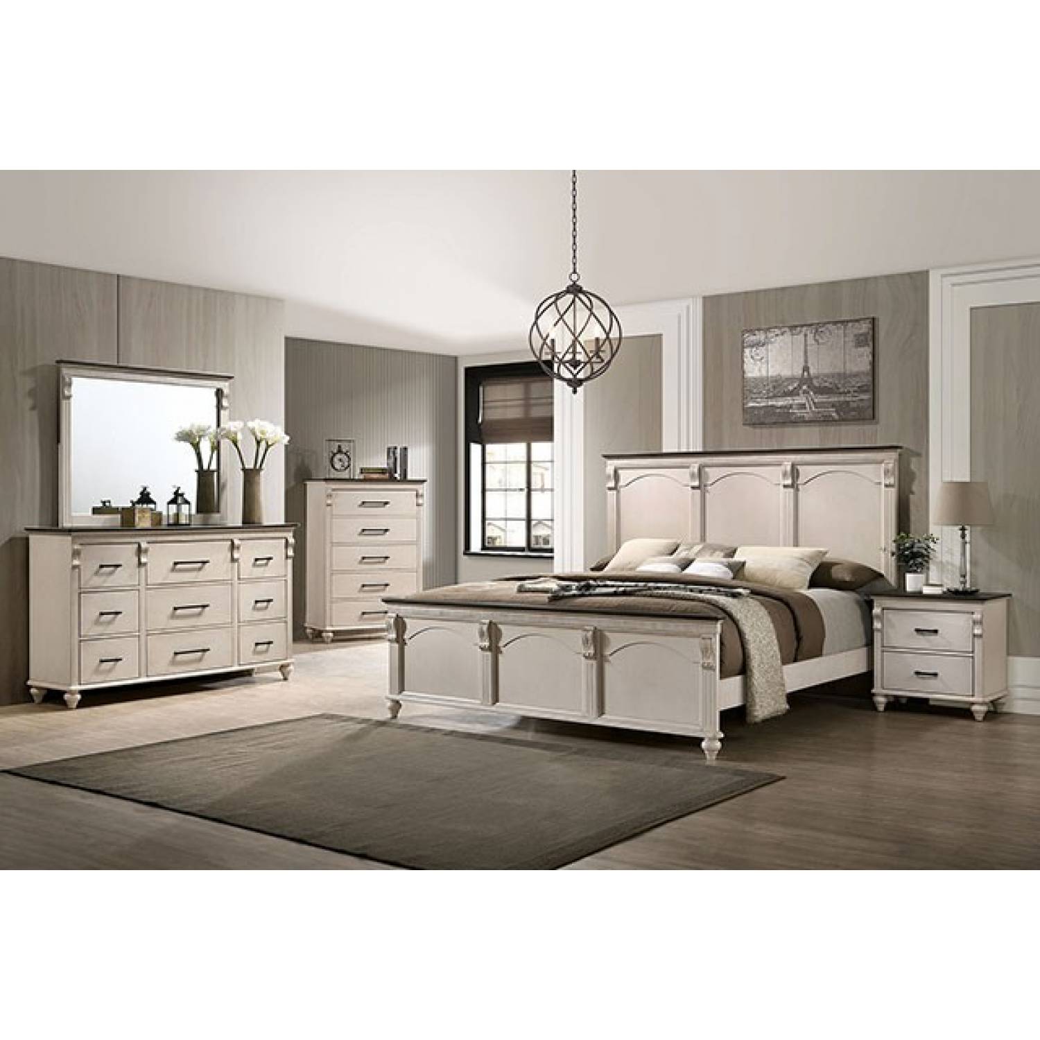 CM7182-CK-4PC 4PC SETS AGATHON Cal.King BED