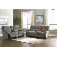 45302 Coombs 2PC SETS 2 Seat Reclining Sofa DBL Rec Loveseat w Console